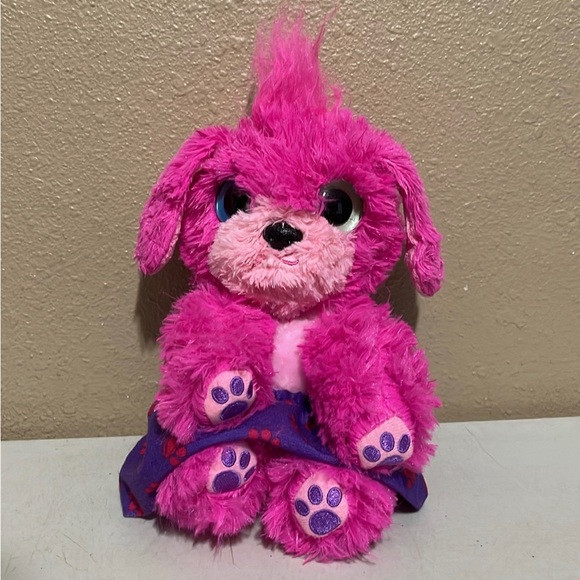 Toys | Scruff A Luvs Pink Purple Dog With Blue Green Eyes Plush 8 ...